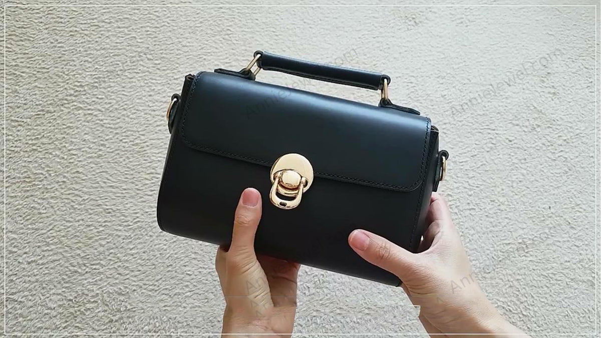 Leather Small Satchel Bag Patterns PDF Printable | Annie Jewel