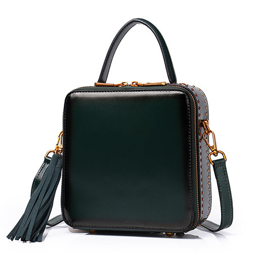Square Bag Leather Crossbody Bag For Women | Annie Jewel
