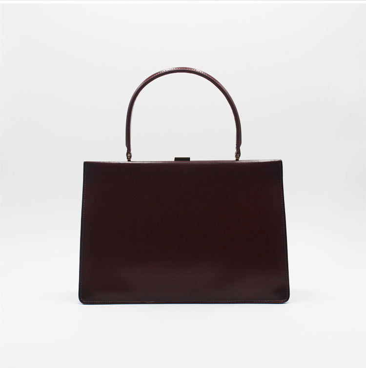 Genuine Leather Clasp Handbags Clutch Purse For Ladies | Annie Jewel