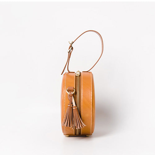 Small Leather Round Shaped Bags Purse | Annie Jewel